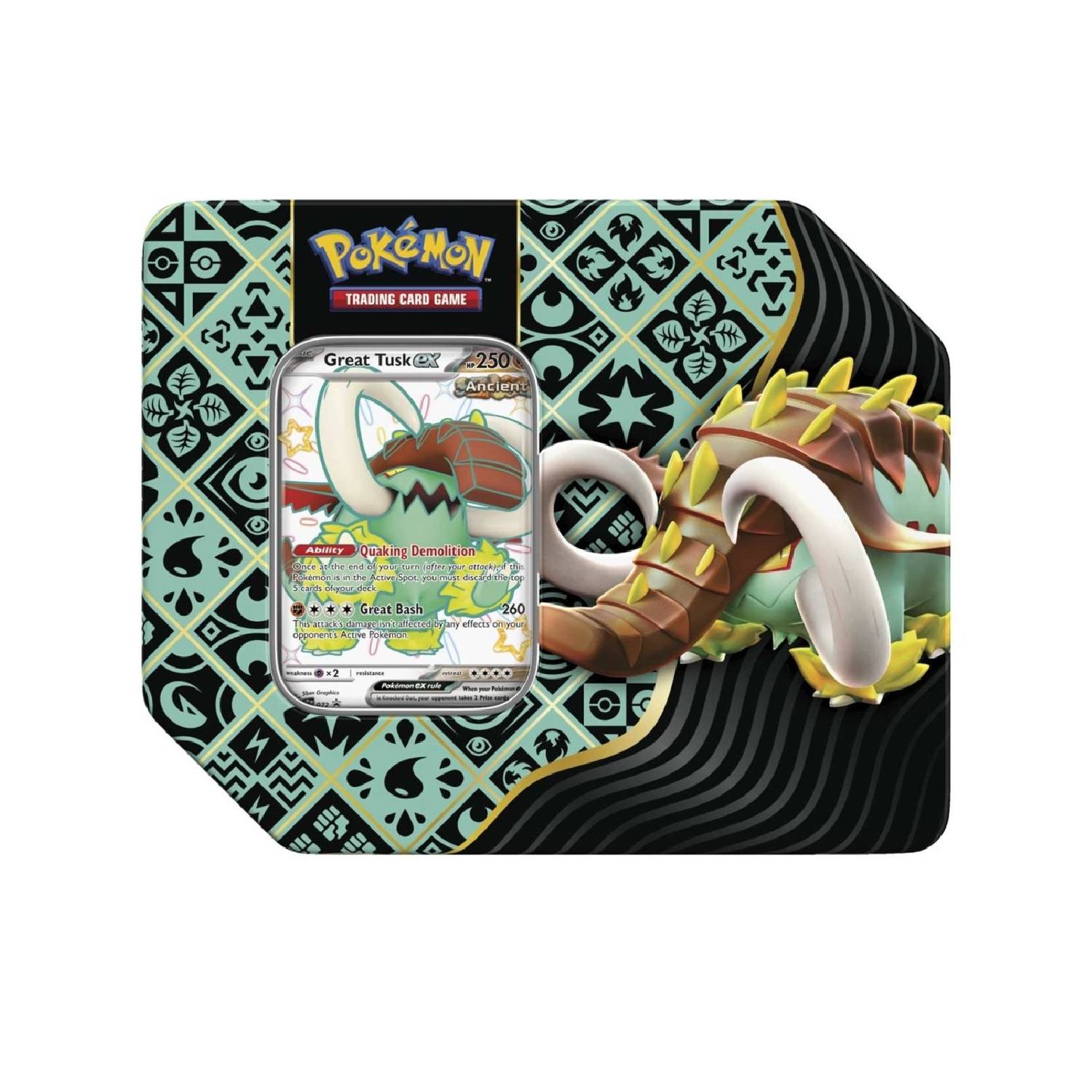 Pokemon TCG Tin Great Tusk ex Ingles – PokePeru Store