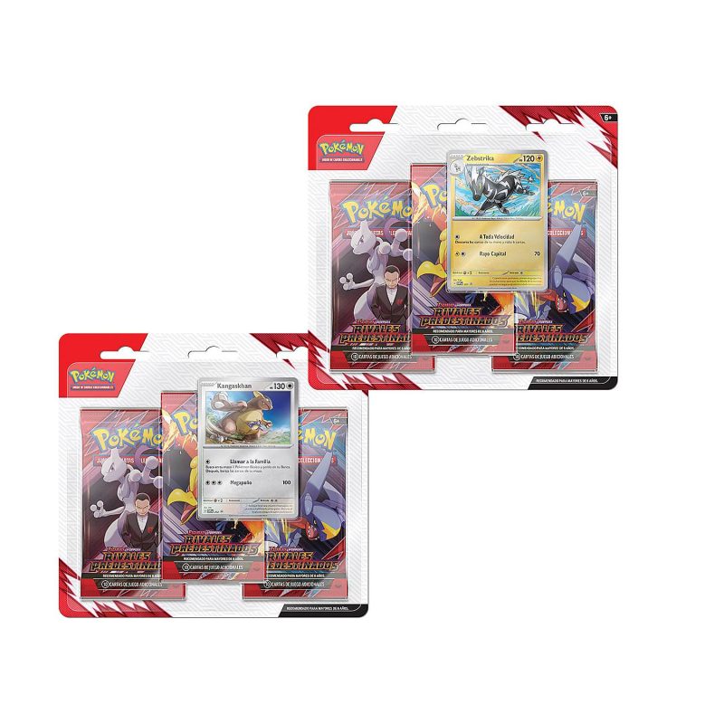 Pokemon TCG Destined Rivals 3 Pack Blister Ingles C/u – PokePeru Store