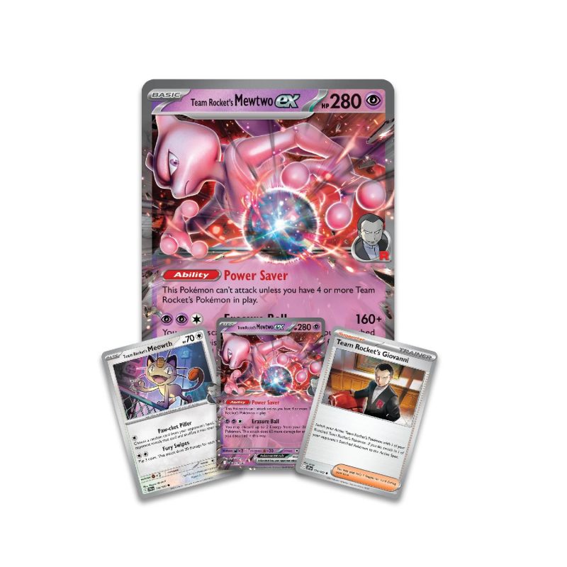 Pokemon TCG Destind Rivals Team Rocket’s Mewtwo Ex Box Español ...